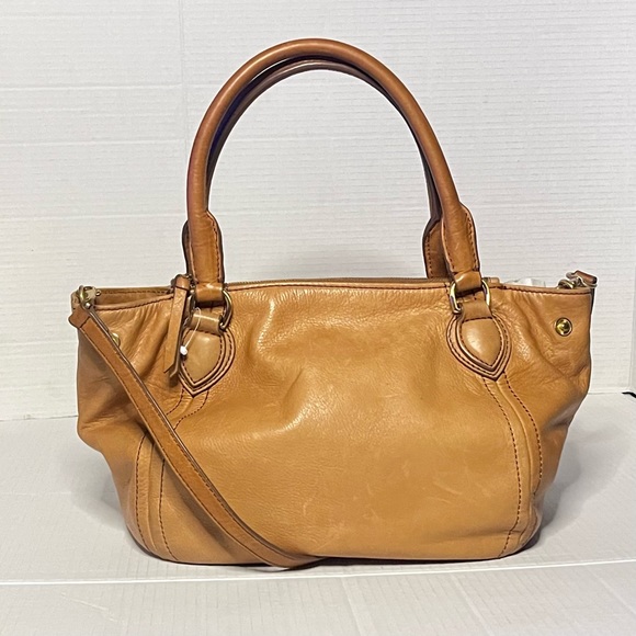 J. Crew | Bags | J Crew Rustic Tan Leather Peyton Handbag | Poshmark